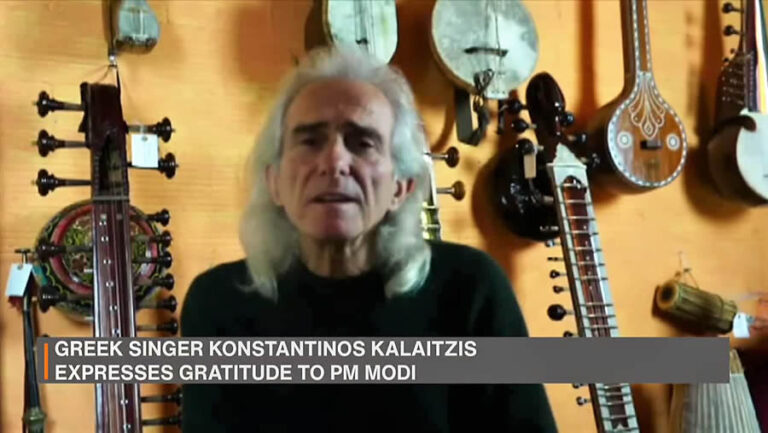 Greek musician Konstantinos Kalaitzis on Doordarshan TV Channel ...